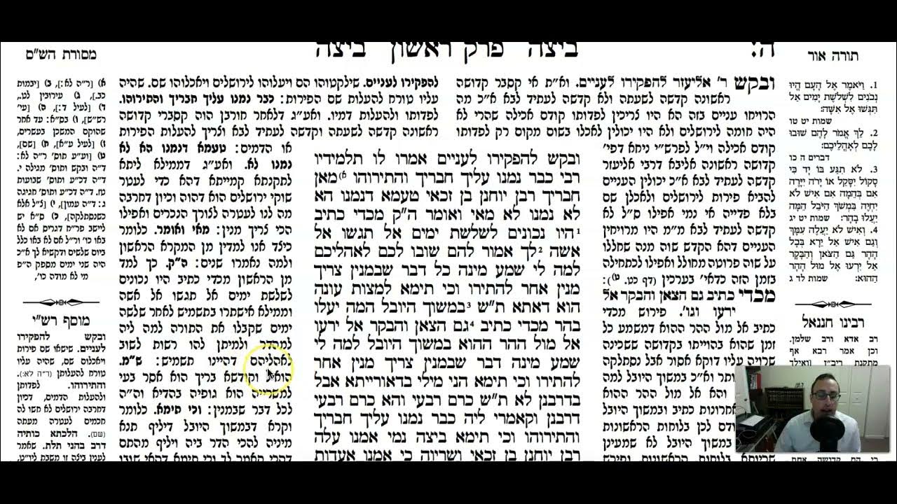 Beitzah Daf 5b Daf Yomi Gemara (Talmud) Meseches Beitzah Mesechet Beitzah Masechet Beitzah - YouTube