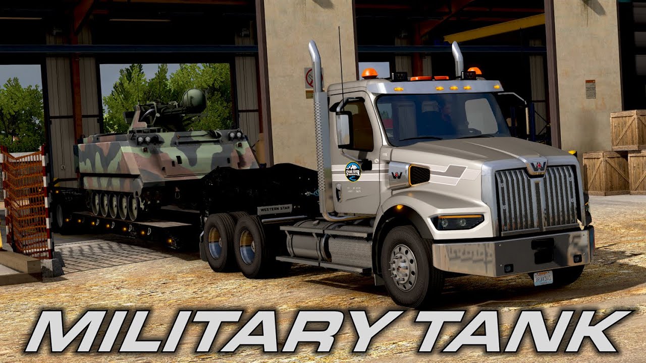 American Truck Simulator | Military Tank Transport - YouTube