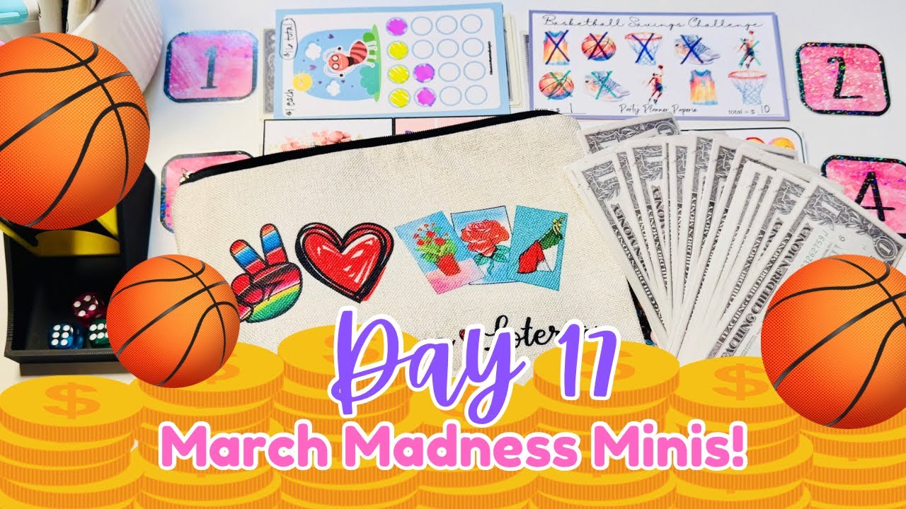 Budget/Saving: DAY 17 March Madness Minis - YouTube