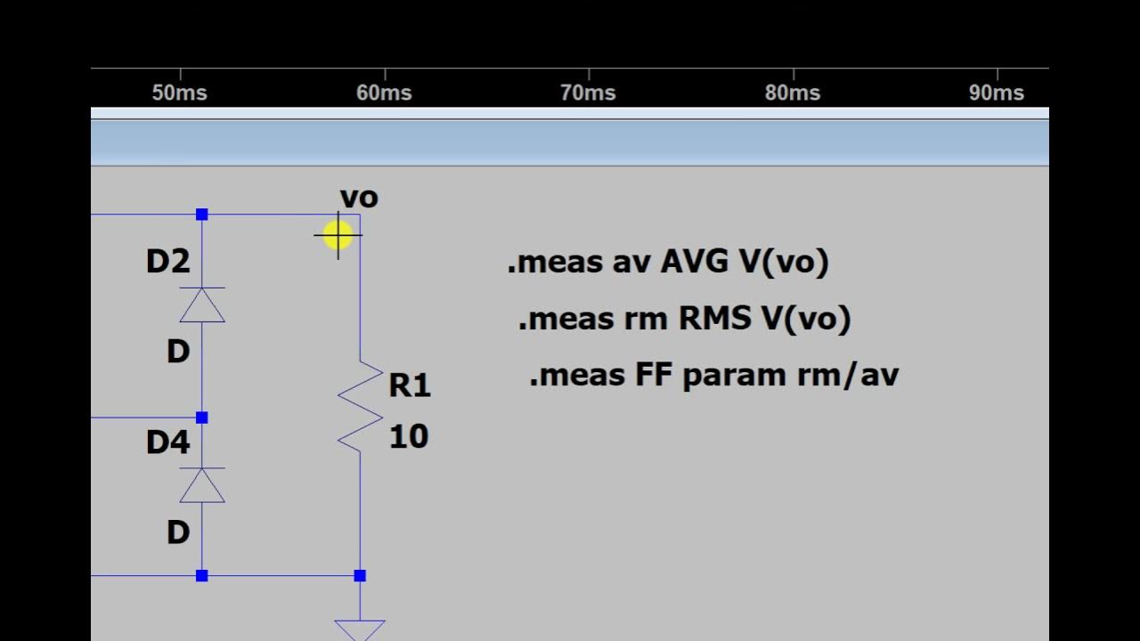 Power factor and form factor in LTspice | .meas directive |Power electronics using LTspice - YouTube