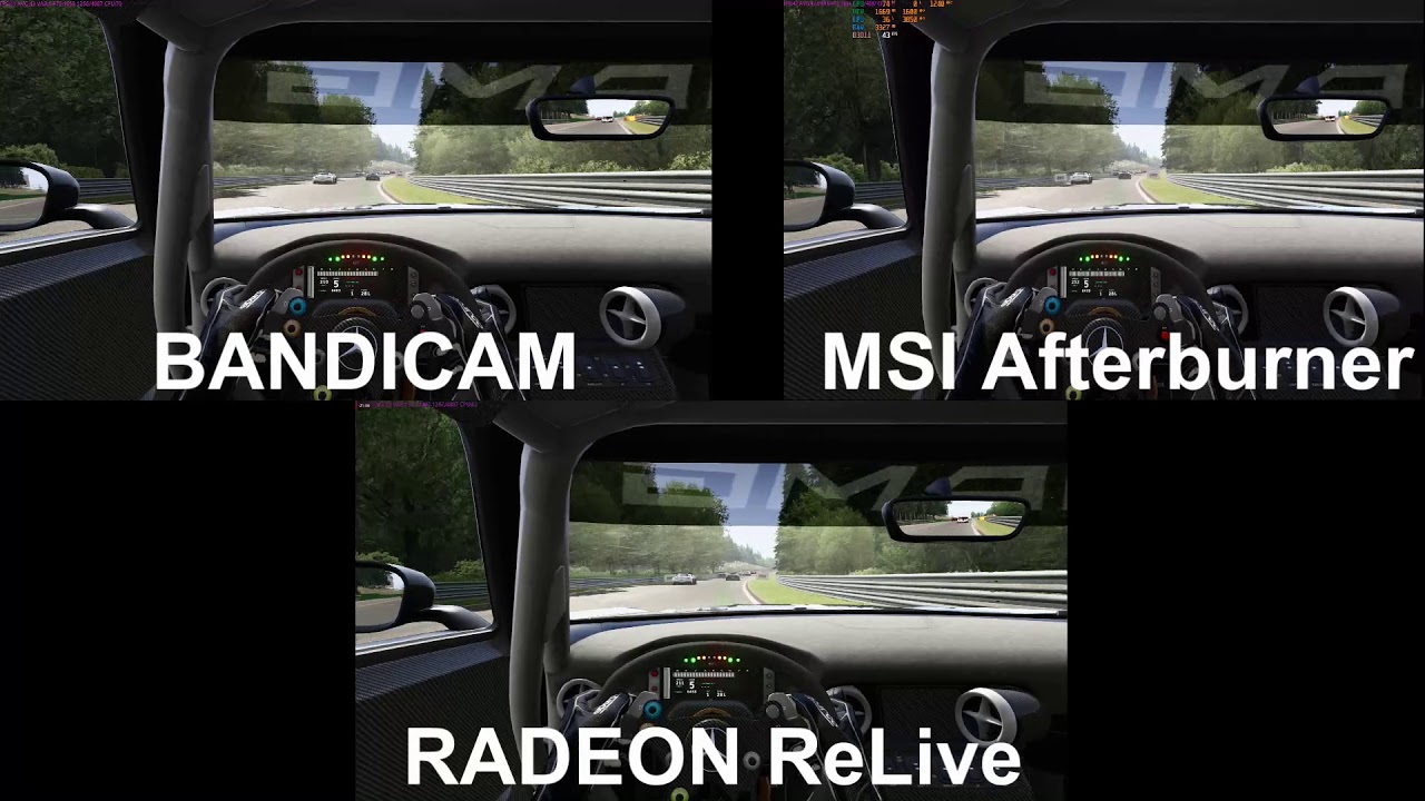 Test Screen Recording Software (Radeon ReLive , MSI Afterburner ...