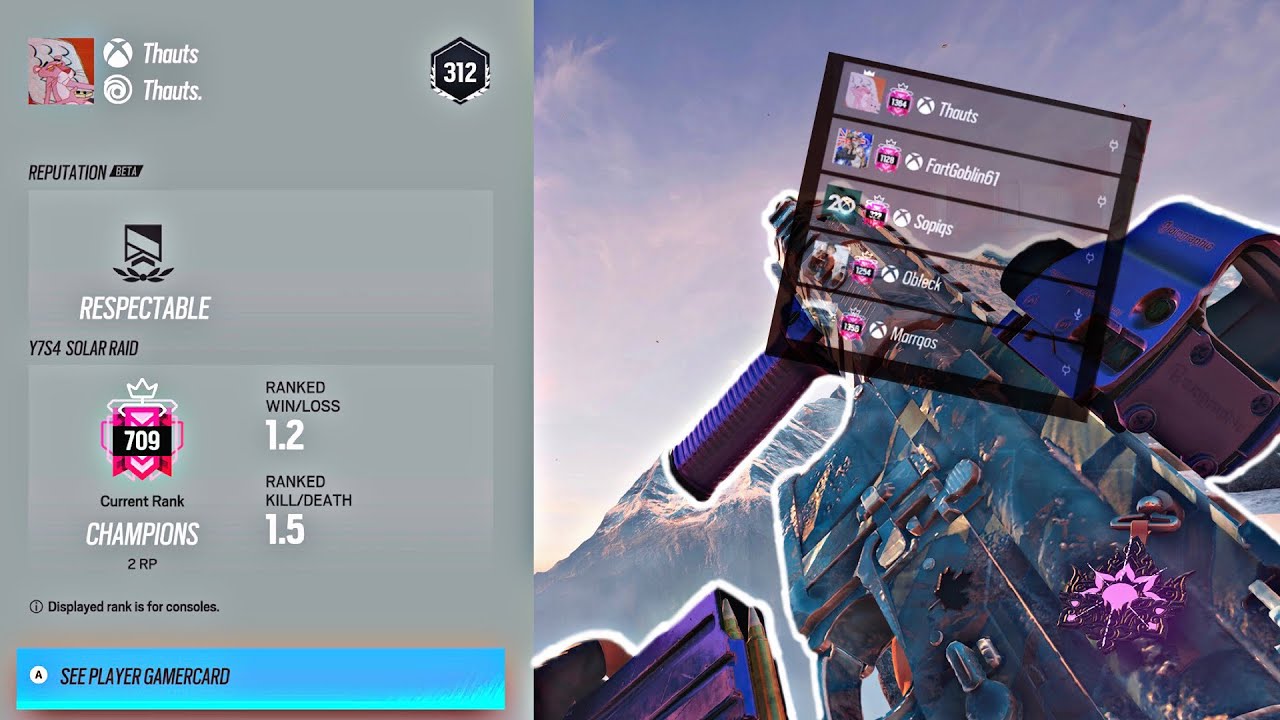 The *Best* Champion Settings + Sensitivity For Xbox/Ps5 - Rainbow Six ...