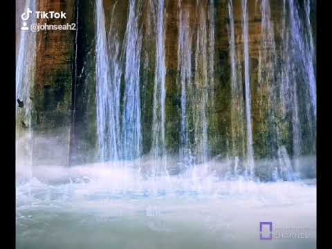 Giant Water Fall Misty Roiling Seas - YouTube