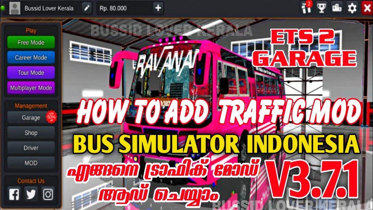 HOW TO ADD TRAFFIC MOD INTO BUSSID V3.7.1 - YouTube