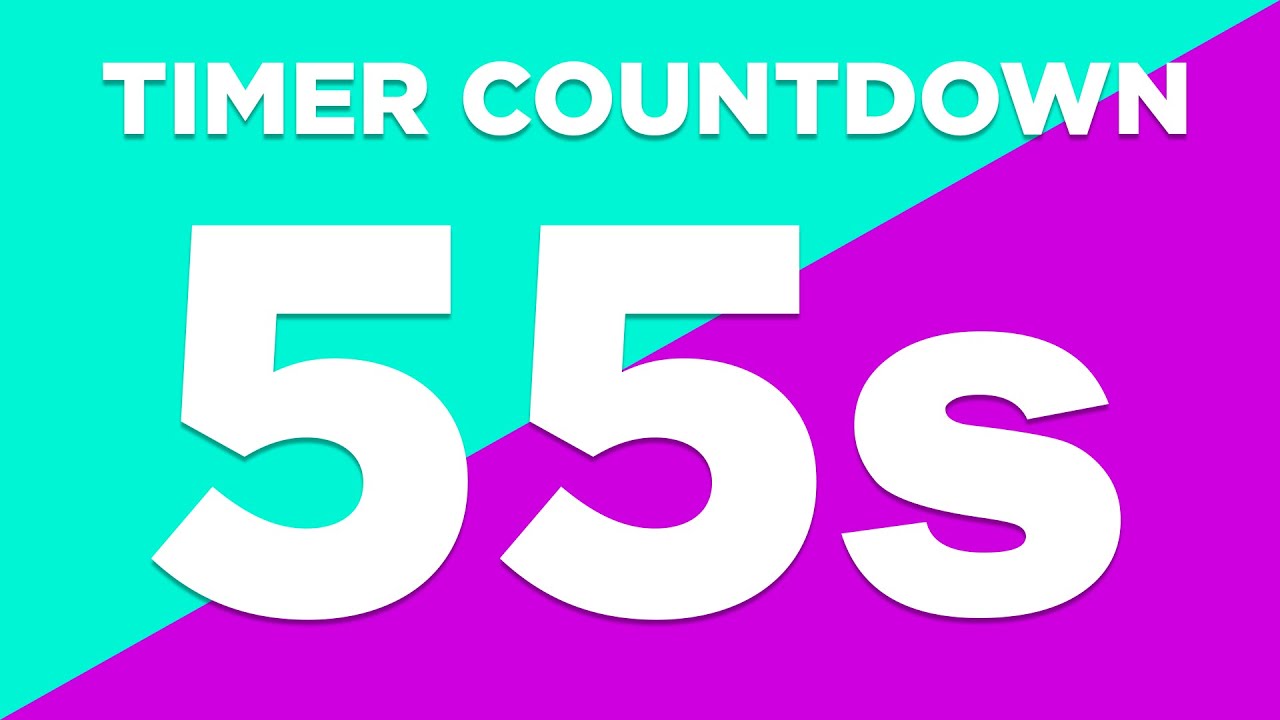 55-Second Timer with End Beep and Color Changing Progress (Blue Purple) - YouTube