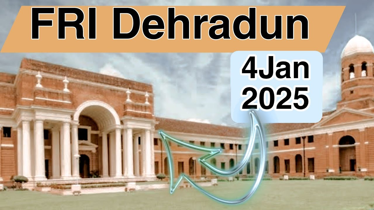 FRI Dehradun Beutiful Tourism Place Visit||4 January 2025 - YouTube