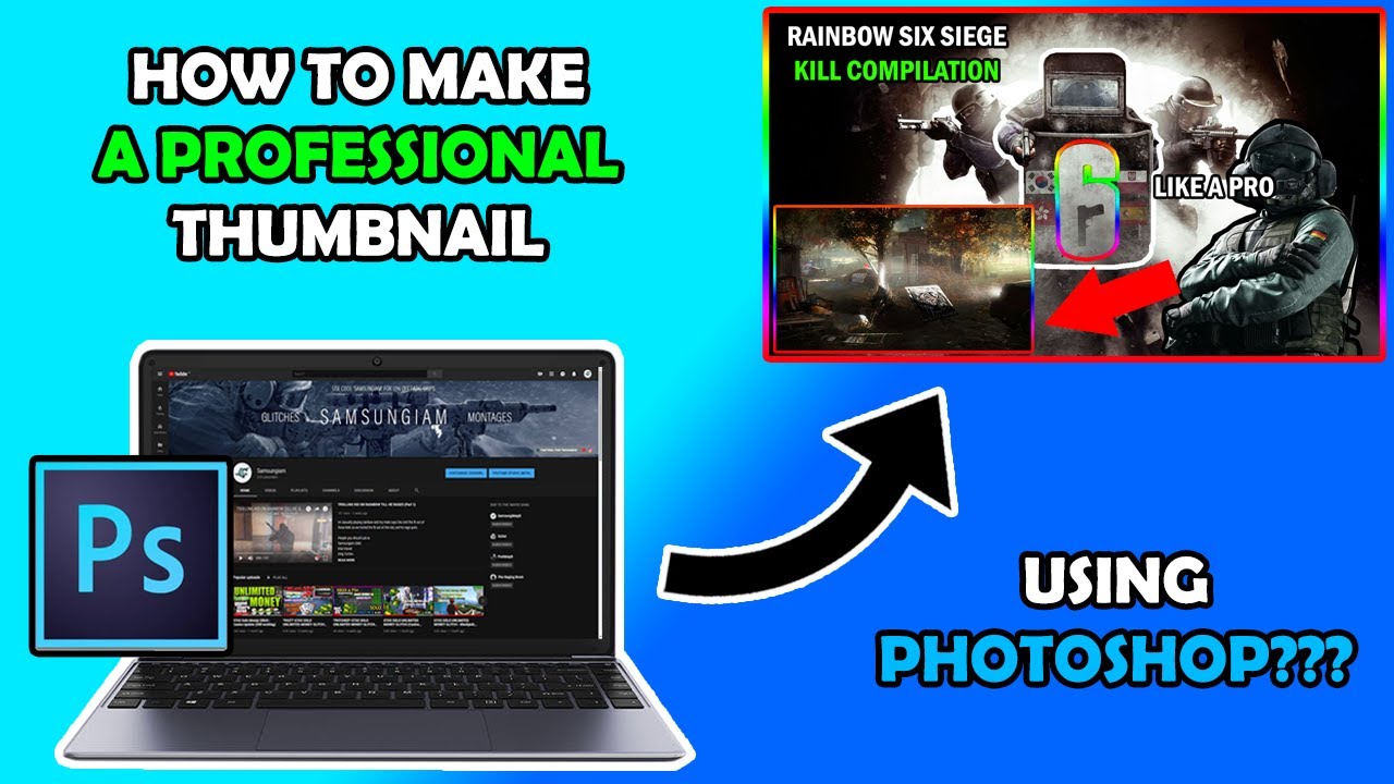 How To Make A Thumbnail Using Photoshop (Tutorial) 2019 - YouTube