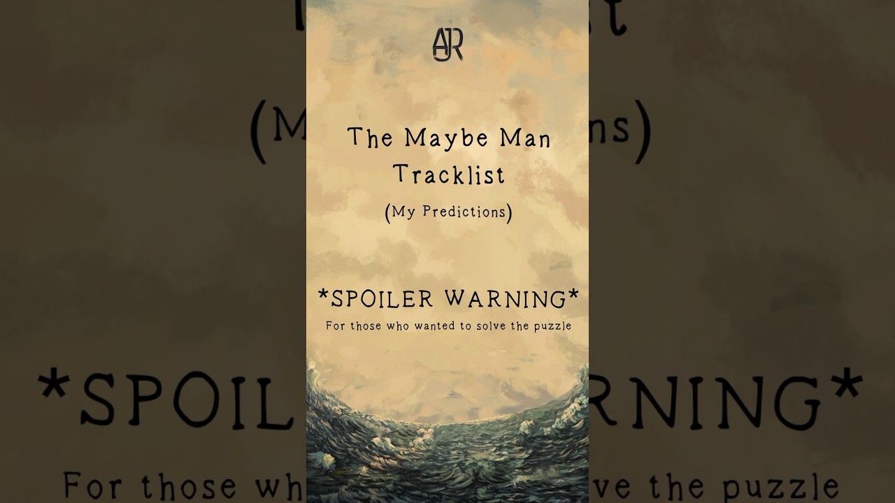 AJR The Maybe Man - Tracklist (My Prediction) | #shorts - YouTube