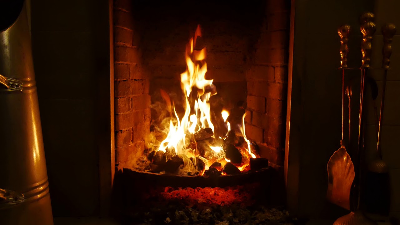 Loopable 4K Fireplace Burning Log Fire - YouTube