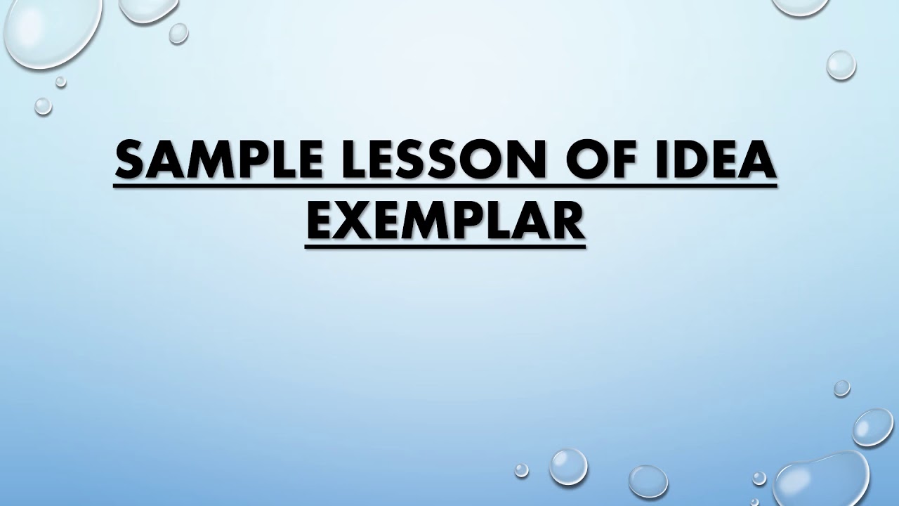 Parts And Design Guide In Writing The IDEA Exemplar YouTube parts-and-design-guide-in-writing-the-idea-exemplar-youtube