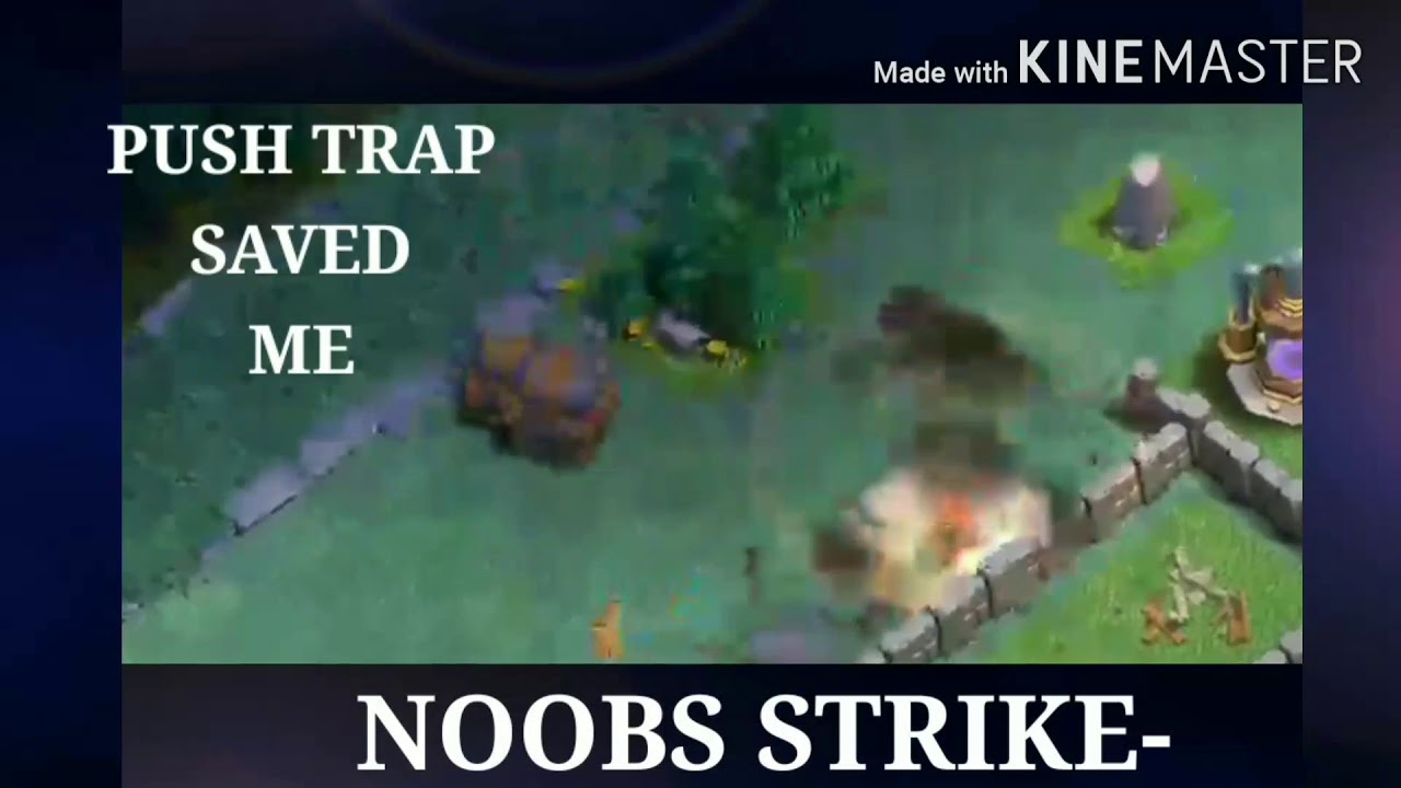 COC- CLASH OF CLANS - PUSH TRAPS ARE THE FUNNY GUYS - YouTube