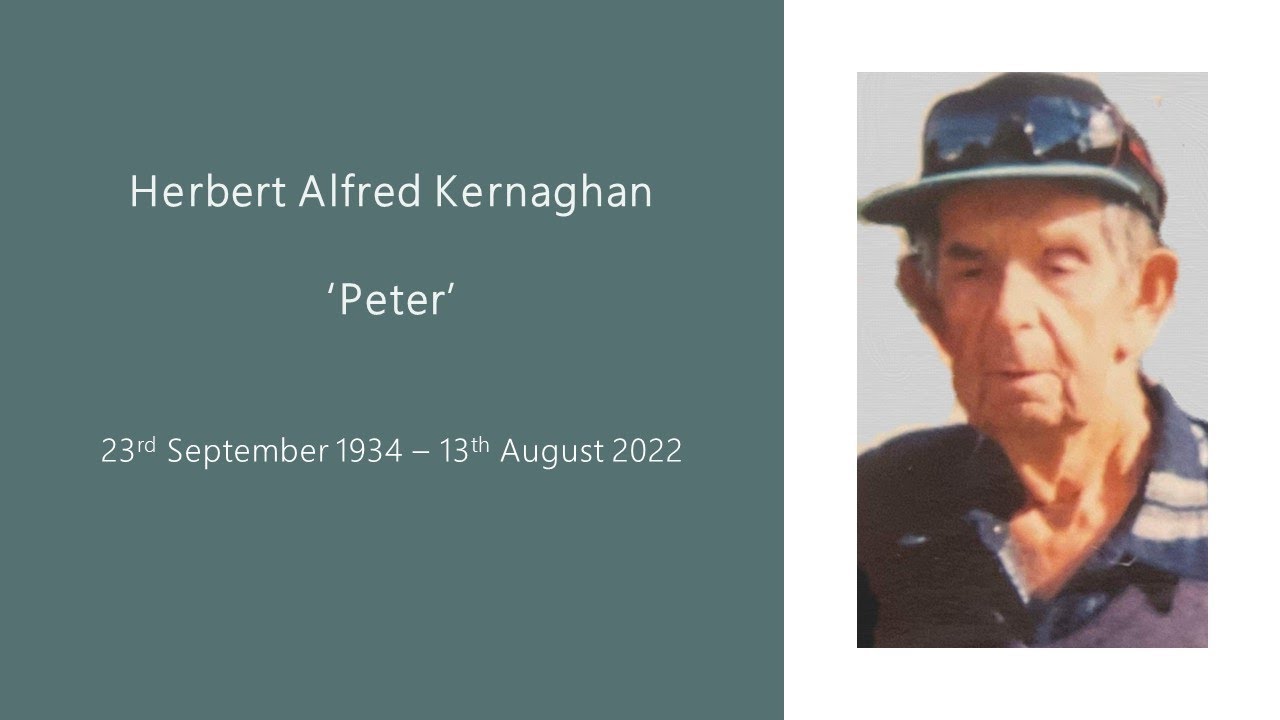 Funeral Herbert Alfred ' Peter' Kernaghan - YouTube