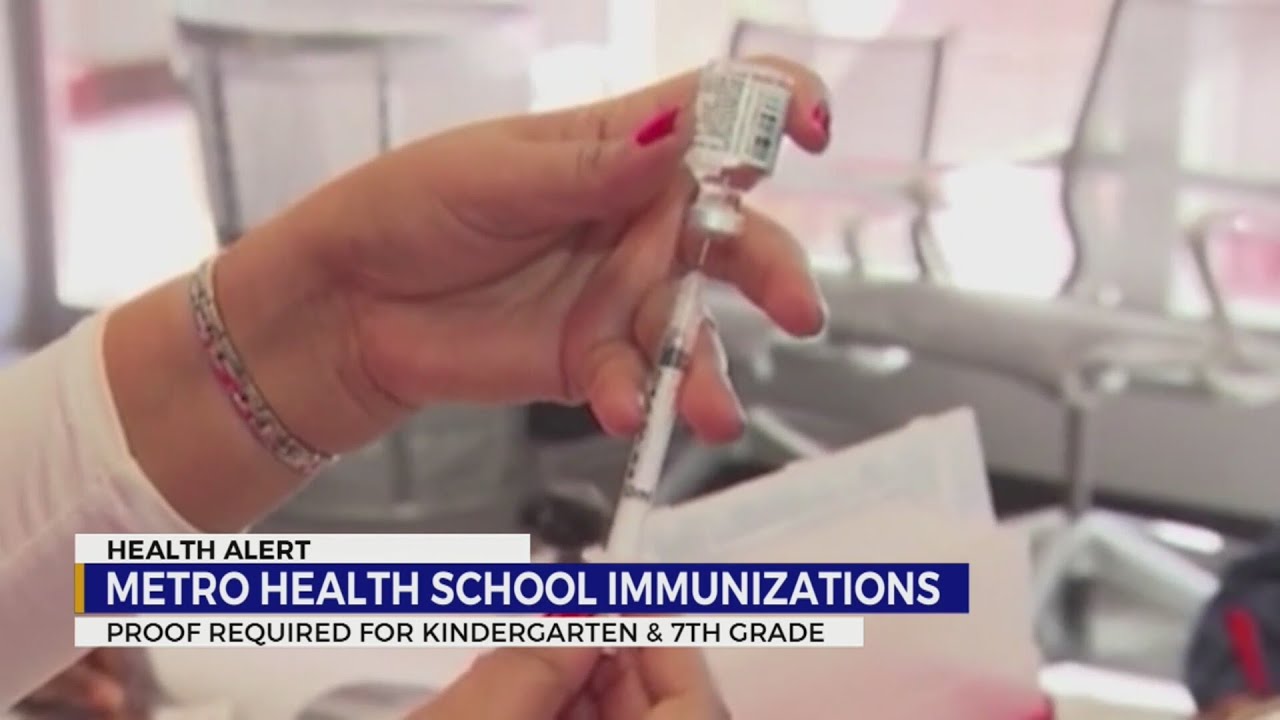 Metro Health offers expanded hours for school immunizations - YouTube