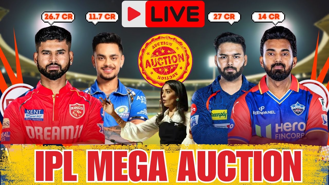IPL 2025 Mega Auction LIVE Updates | IPL Mega Auction 2025 | Full ...