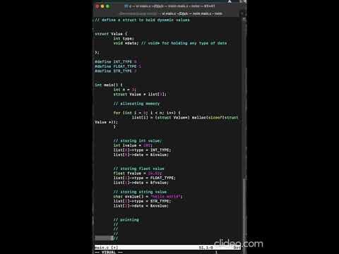 Python's dynamic typed list in C language #python #linux #coding - YouTube