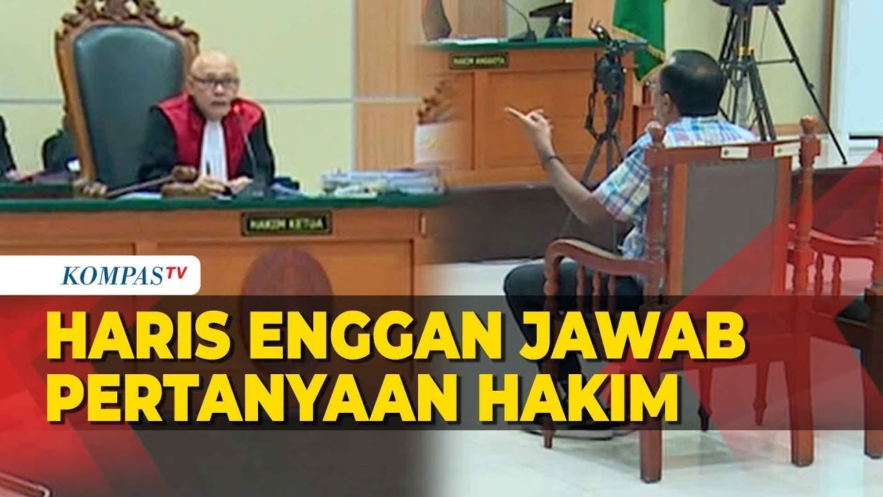 Haris Azhar Enggan Jawab Pertanyaan Hakim Saat Ditanya Hal Ini - YouTube