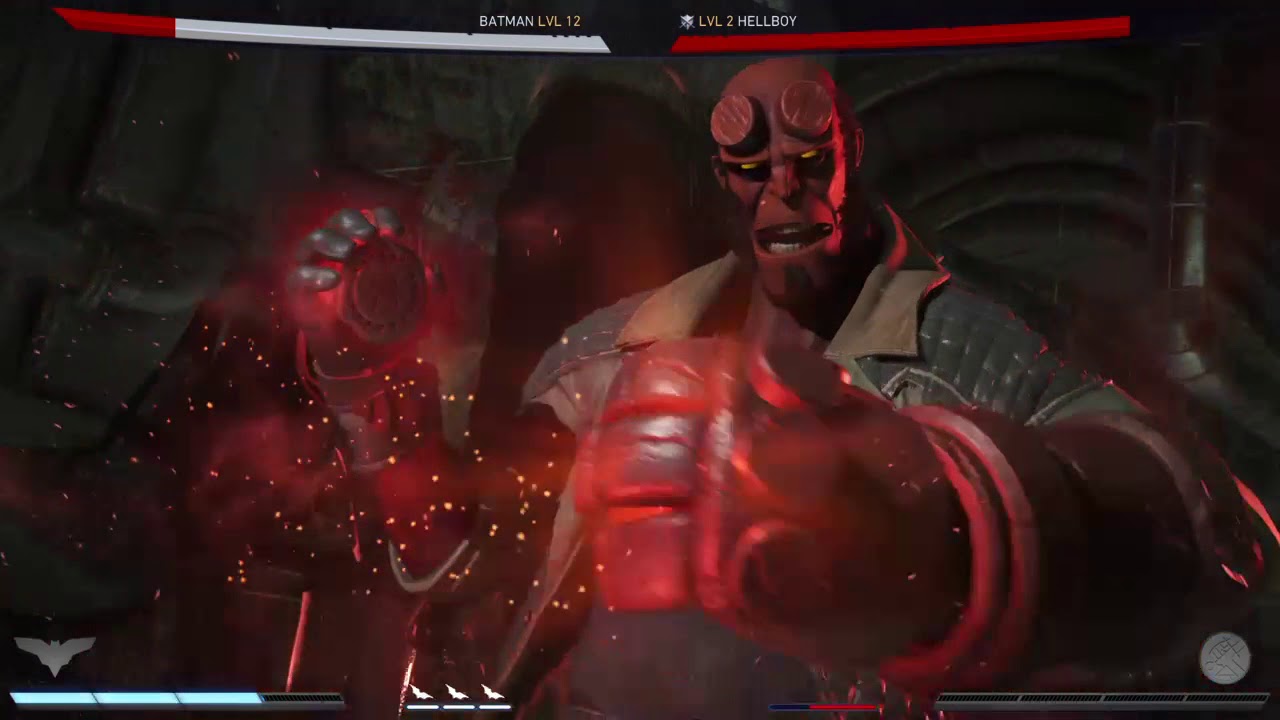 Injustice 2 Batman vs Hellboy - YouTube