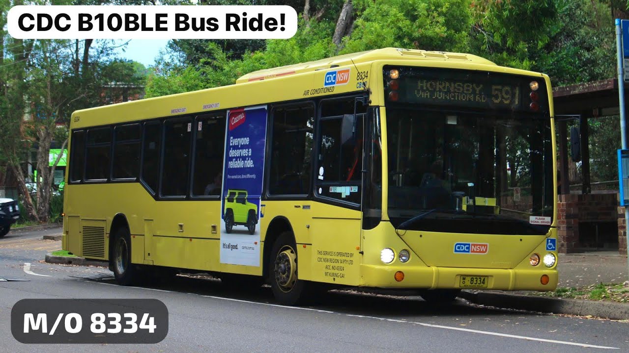 CDC NSW B10BLE Ride on M/O 8334 | Bus Vlog #55 - YouTube