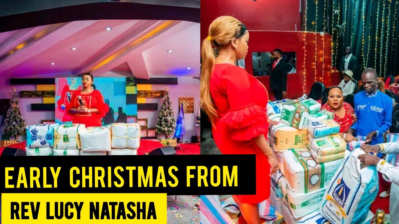 REV LUCY NATASHA SHARES EARLY CHRISTMAS WITH HUNDREDS OF FAMILIES - YouTube