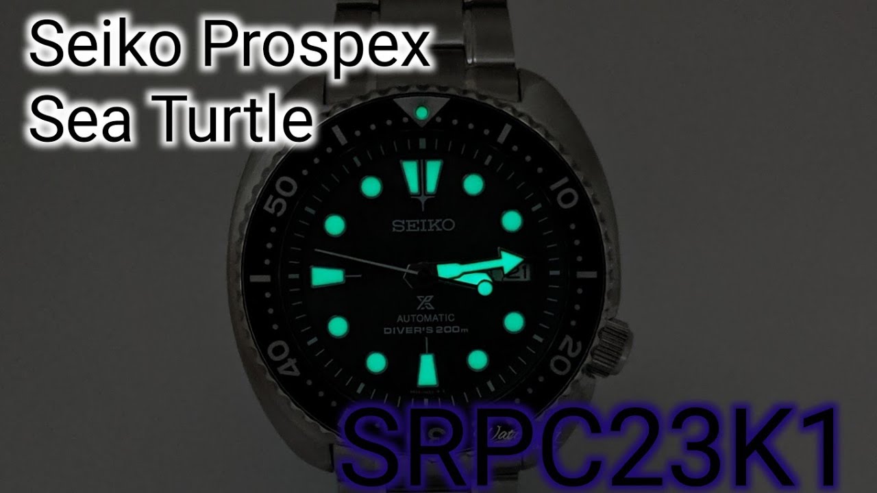 Seiko Prospex Sea Turtle SRPC23K1 SRPC23 Men Grey - YouTube