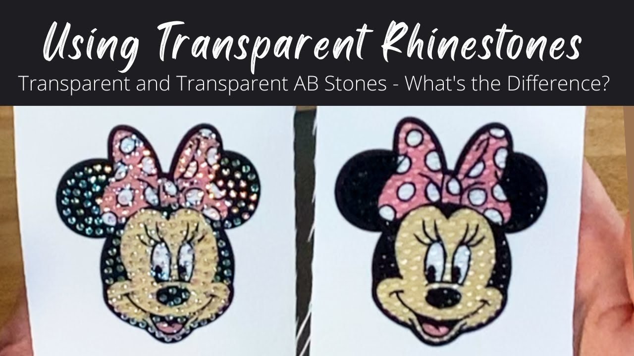 The Difference Between Transparent and Transparent AB Rhinestones - YouTube