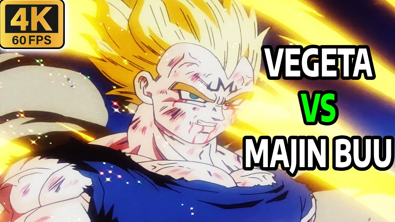 Majin Vegeta VS Majin Buu - Final Explosion [4K 60fps] | Dragon Ball Z ...