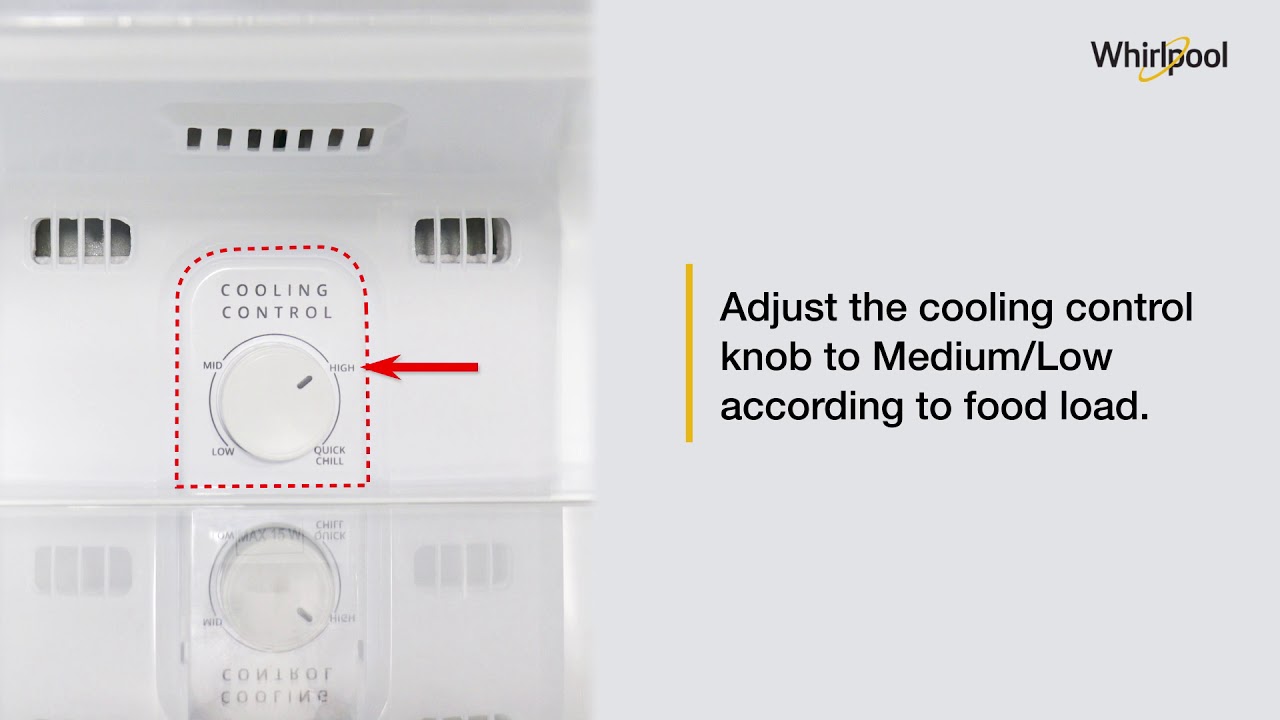 Whirlpool Frost Free Refrigerator Excess cooling - YouTube