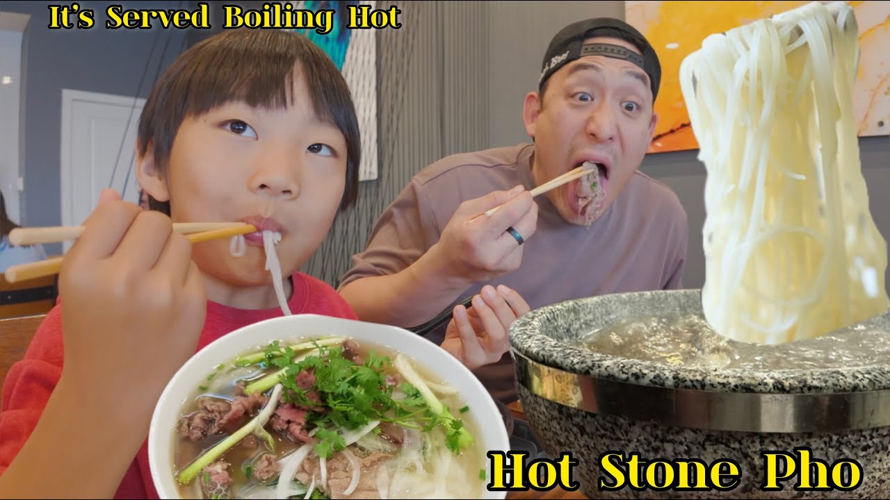 HOT STONE PHO- It's served in a Stone Pot! - YouTube