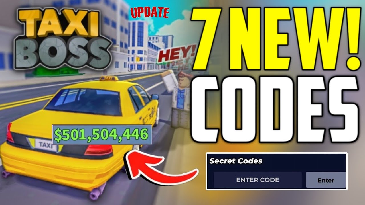NEW *ALL* WORKING CODES - TAXI BOSS ROBLOX CODES 2025 - TAXI BOSS ...