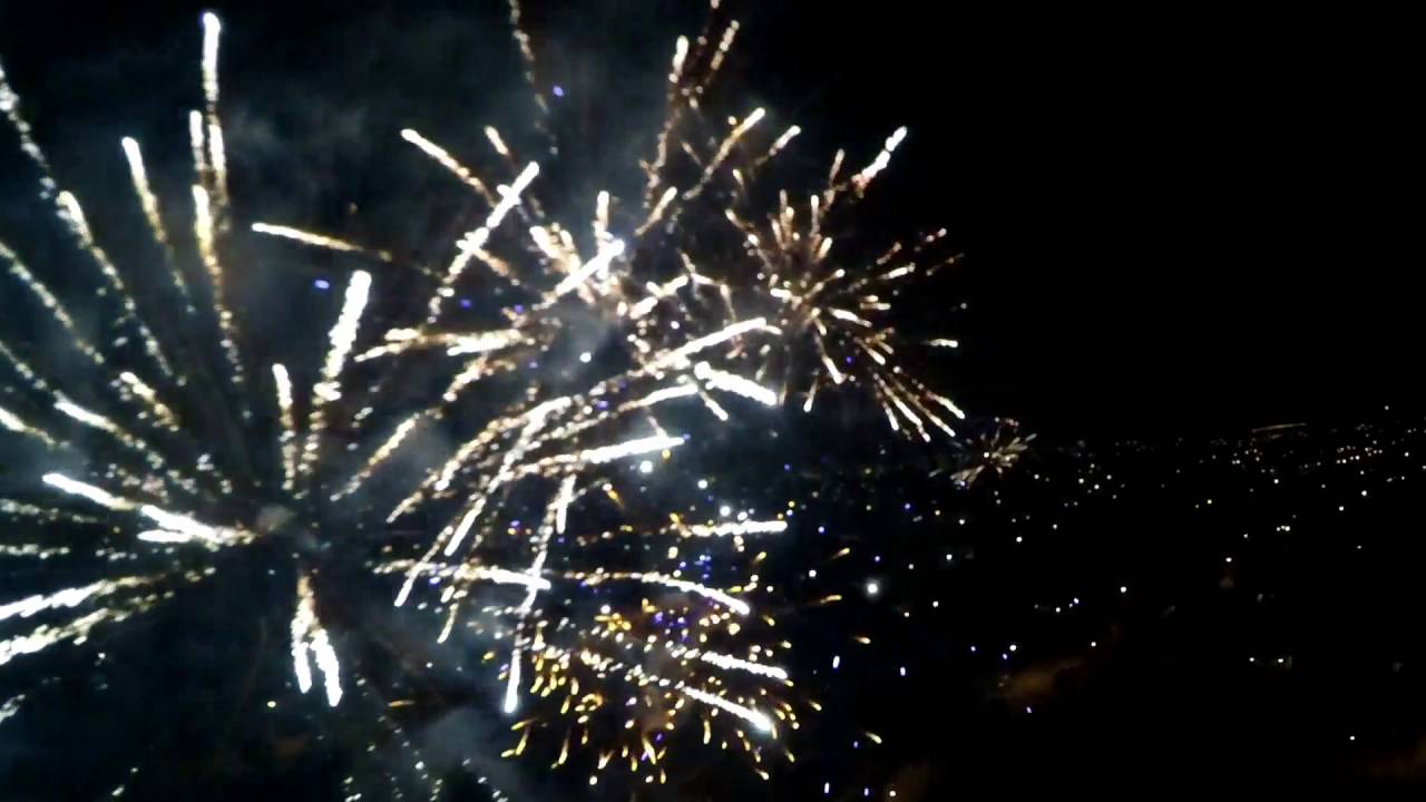 Flying a drone through fireworks...AWESOME!!! - YouTube