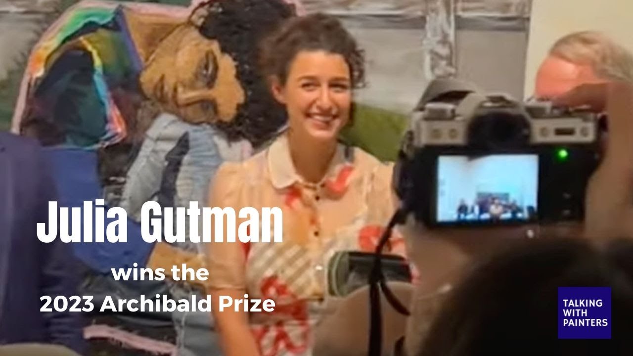 Julia Gutman wins the 2023 Archibald Prize - YouTube