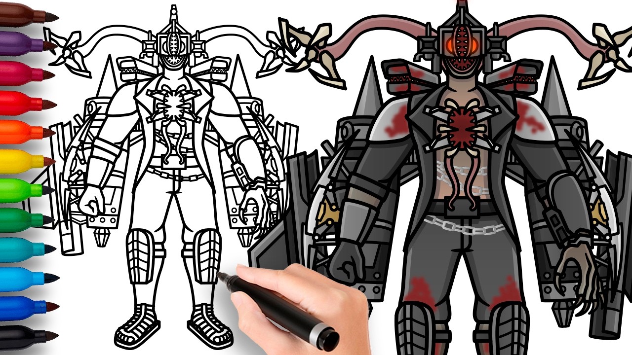 COMO DESENHAR o ZOMBIE TITAN CAMERAMAN | Skibidi Toilet Zombie Universe ...