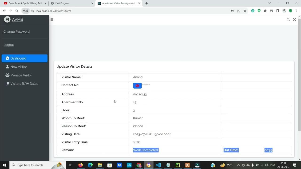 Apartment Visitor Management System Using Reactjs Nodejs And Mysql Youtube
