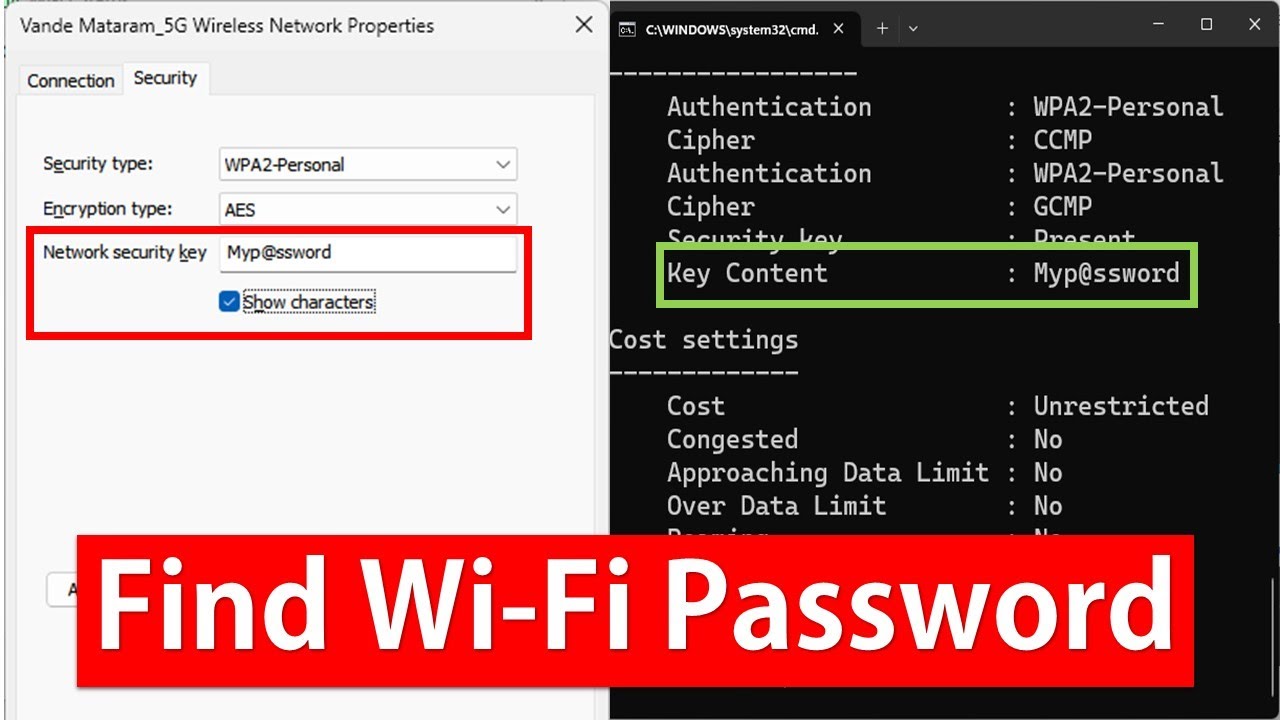 📢 Two Ways to Show Wi-Fi Password in Windows - YouTube