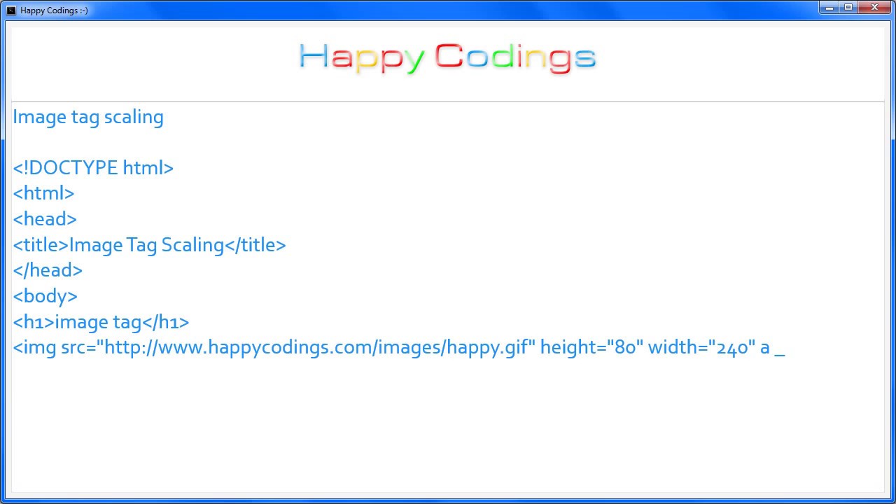 HTML | Image tag scaling - YouTube