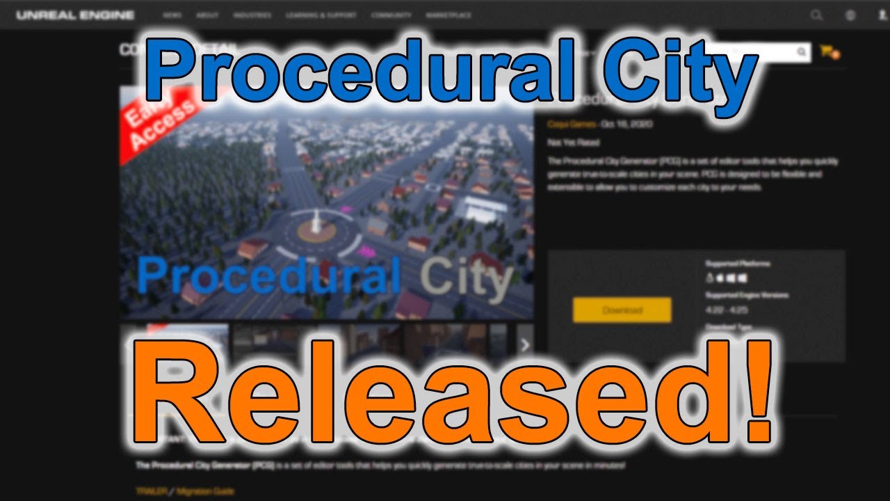 Procedural City Generator has been released! - YouTube
