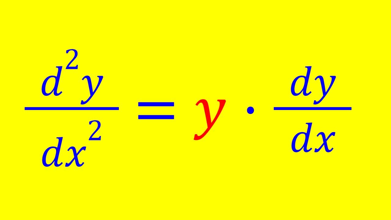 Solving An Interesting Differential Equation - YouTube