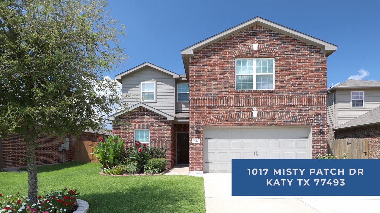 1017 Misty Patch Dr Katy, TX 77493 - YouTube