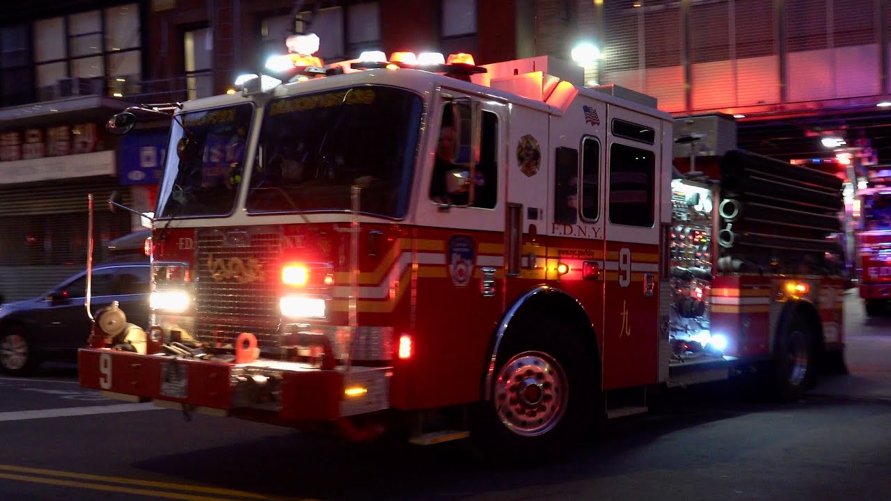 FDNY Engine 9 Responding - YouTube