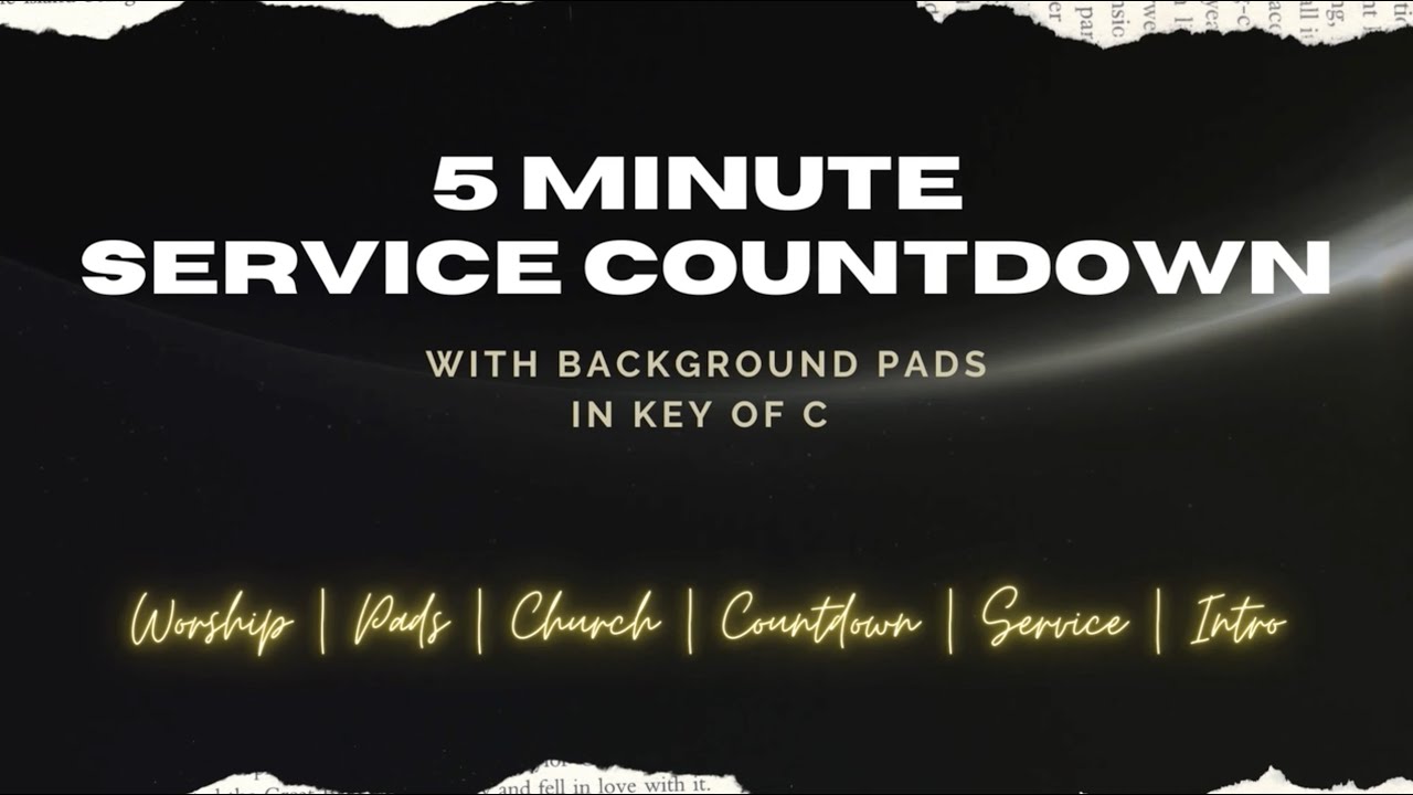 BE READY TO WORSHIP! \\ 5 Minute Service Countdown with Pads in C - YouTube
