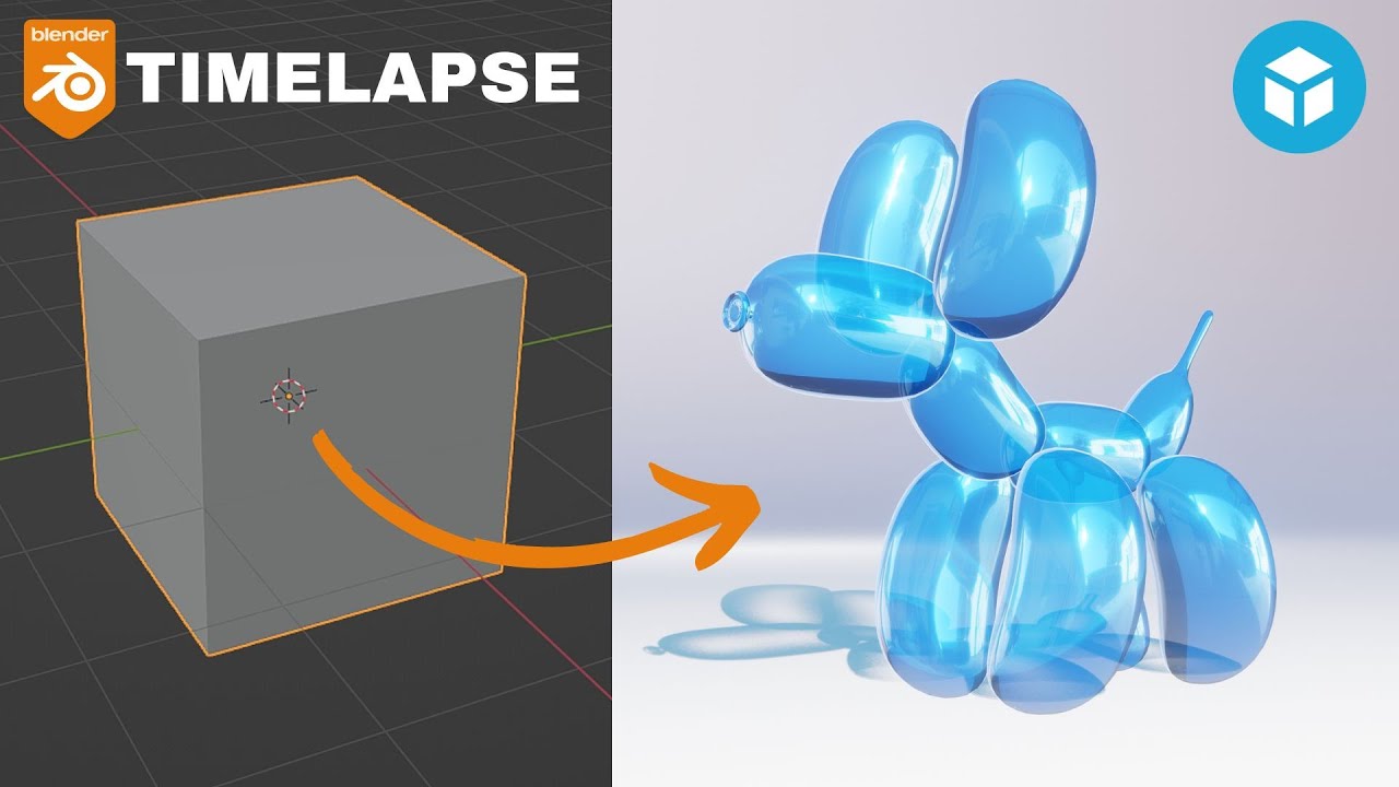 Character Modeling and Animate in Blender - Balloon dog - YouTube