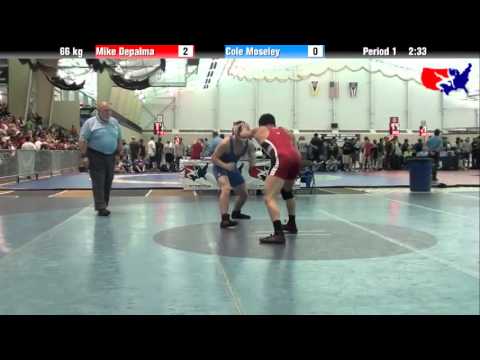 Mike Depalma vs. Cole Moseley at 2013 ASICS University Nationals - FS ...