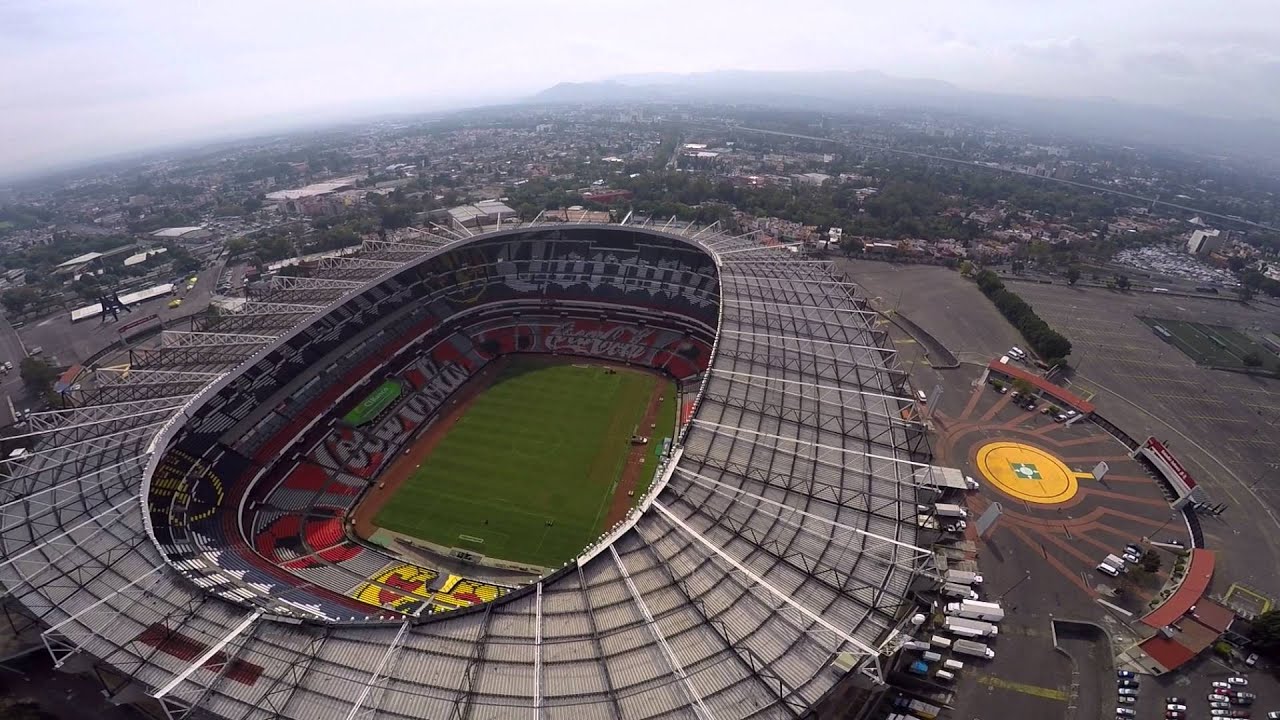 Estadio Azteca desde el aire - YouTube