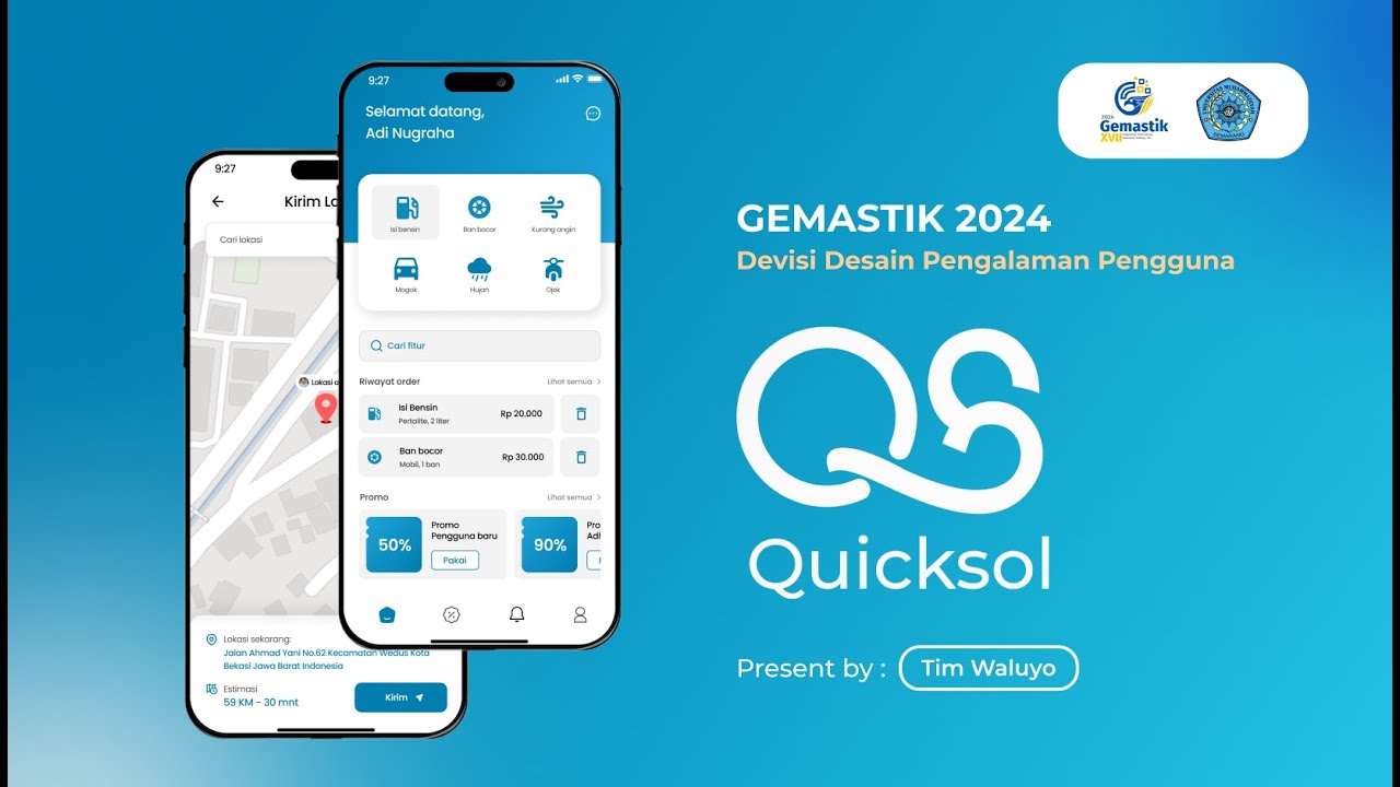 GEMASTIK XVII UX DESIGN - GEMASTIK24-733934859 - WALUYO - QUICK SOLUTION - YouTube