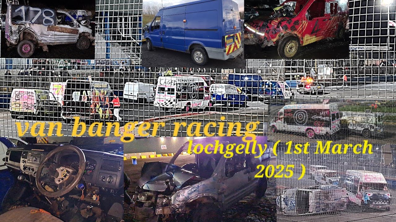 Van Banger Racing At Lochgelly Raceway (1st March 2025) .......Scotland ...