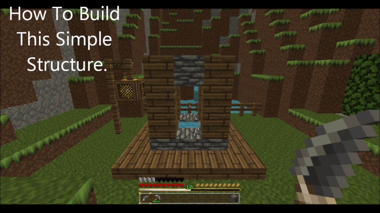 Minecraft Well Tutorial - YouTube