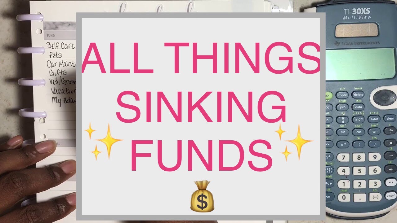 JULY 2020 SINKING FUNDS - YouTube