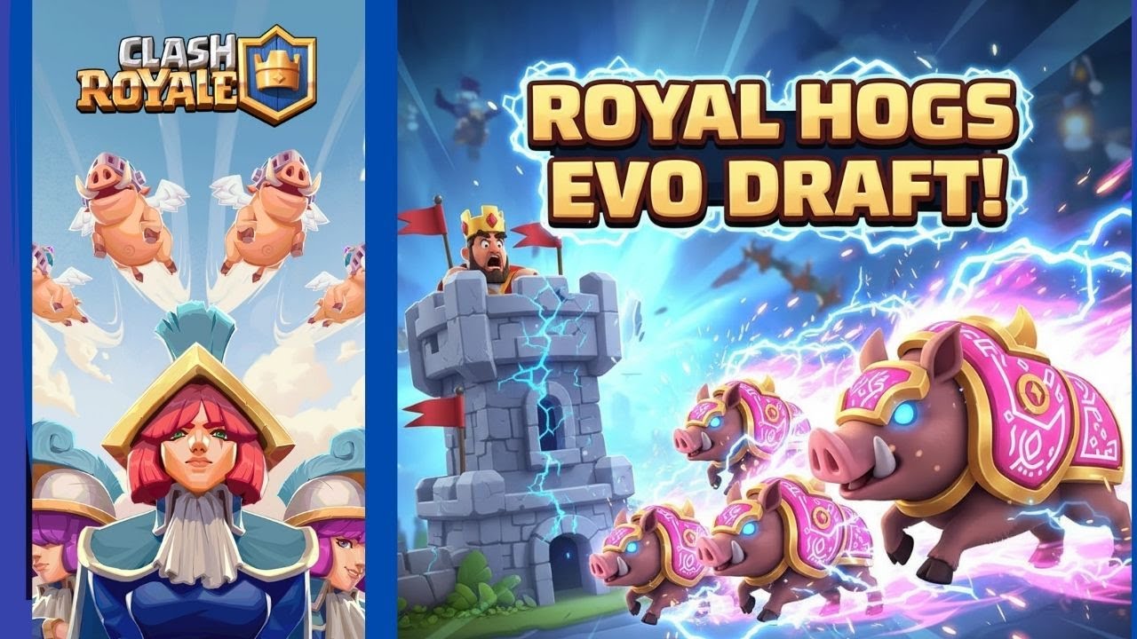 Royal Hogs Evo Draft | Clash Royale 🔥 - YouTube
