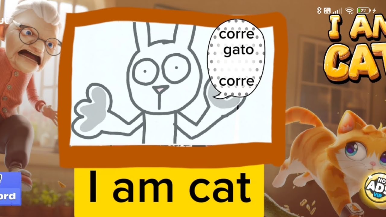 el gato y la abuela(i am cat, para celulares) - YouTube