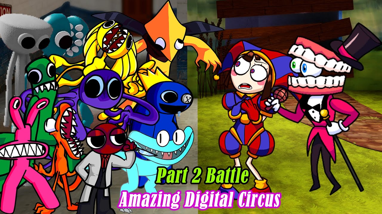 (2D) FNF Friends To Your End But Amazing Digital Circus Vs All Rainbow ...